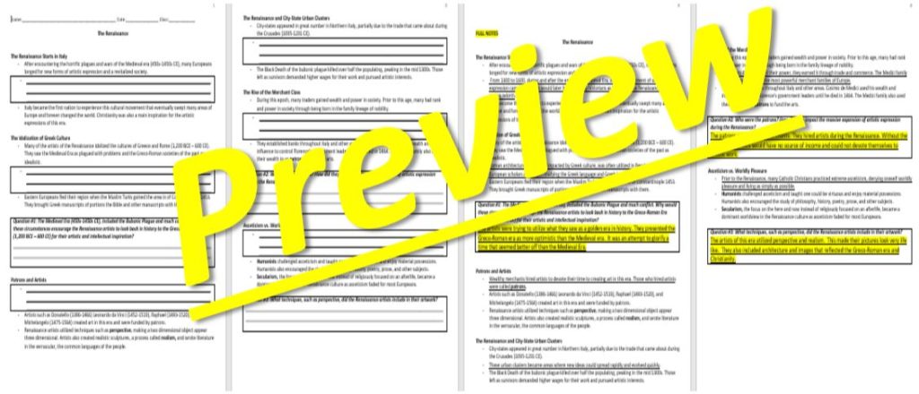 The Renaissance Begins - Teach World History