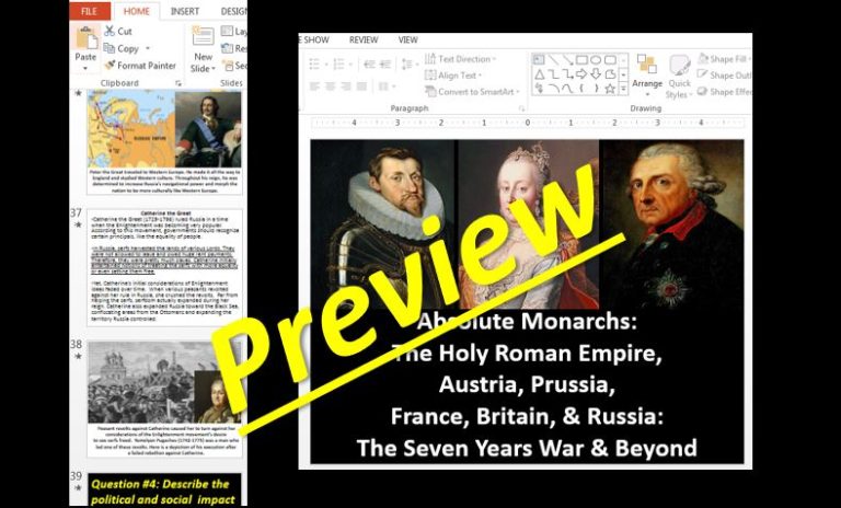 Absolute Monarchs: Austria, Prussia, & Russia - Teach World History