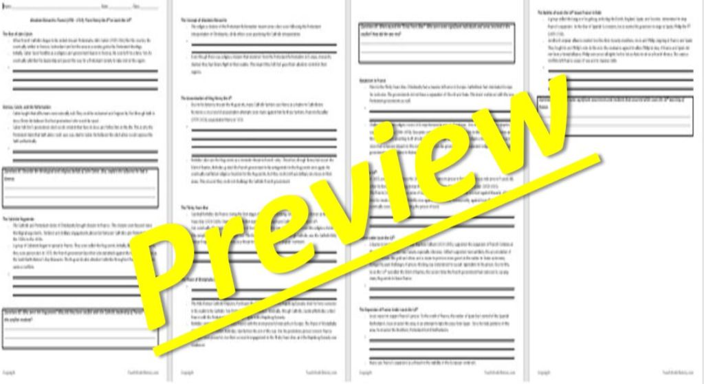 Absolute Monarchs: France (1550-1715) - Teach World History