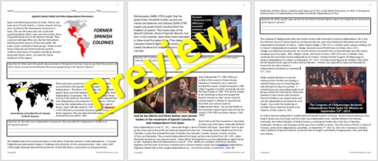 Spanish Colonies Rebel & Latin American Revolutions - Teach World History