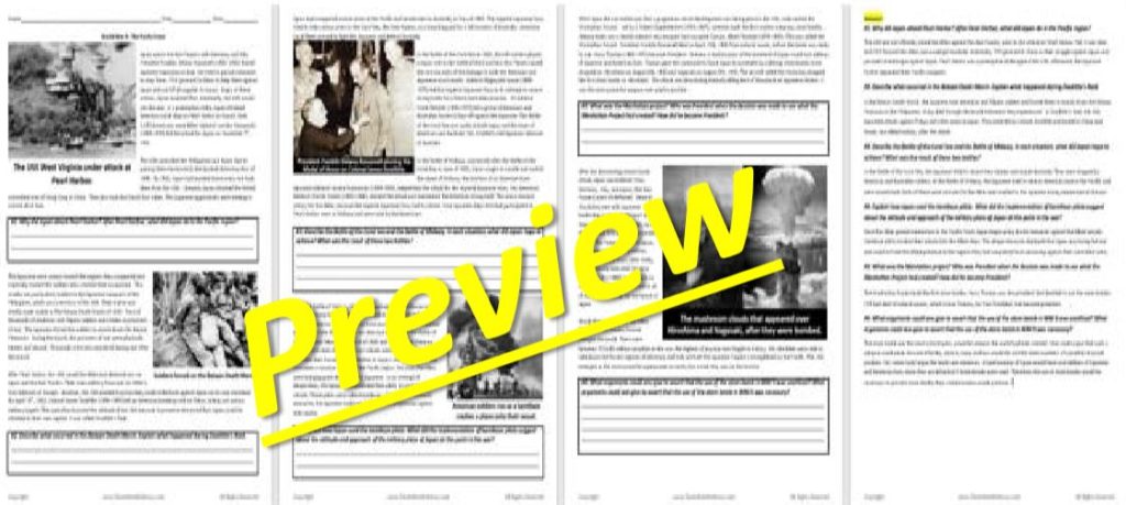 World War II: The Pacific Front - Teach World History